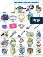 Kitchen Utensils Esl Vocabulary Matching Exercise Worksheet | PDF ...