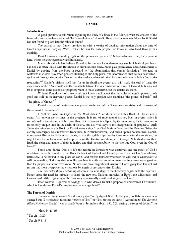 The Book of Daniel | PDF | Daniel (Biblical Figure) | Shadrach, Meshach ...