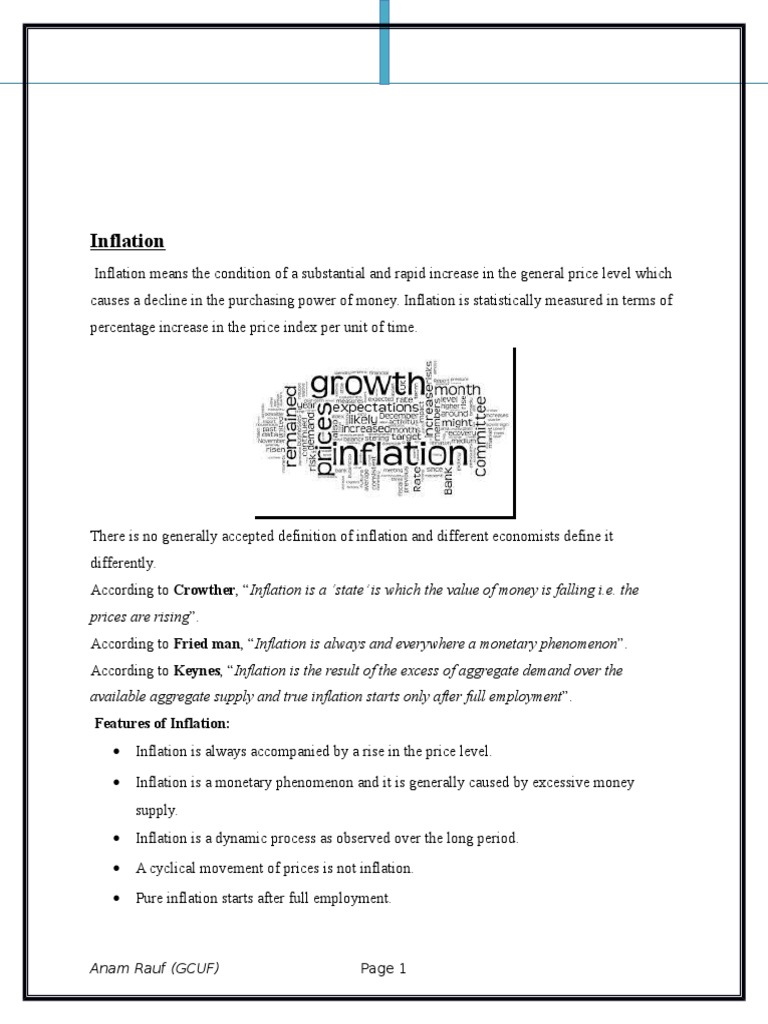 Inflation, Its Types, Causes and Measures | PDF | Inflation | Monetary ...