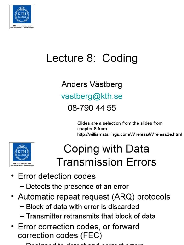 f8-error-correcting-codes-ppt-error-detection-and-correction