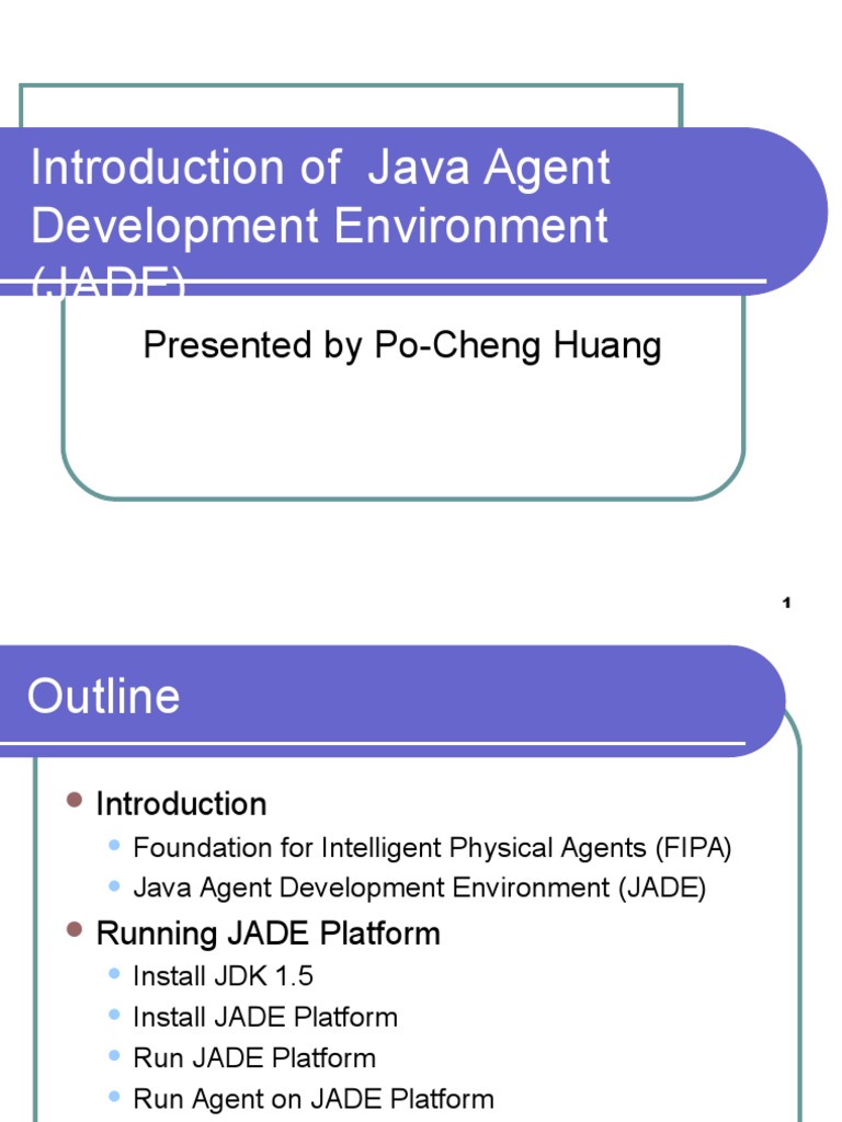 JADE.ppt | Java (Programming Language) | Java Platform