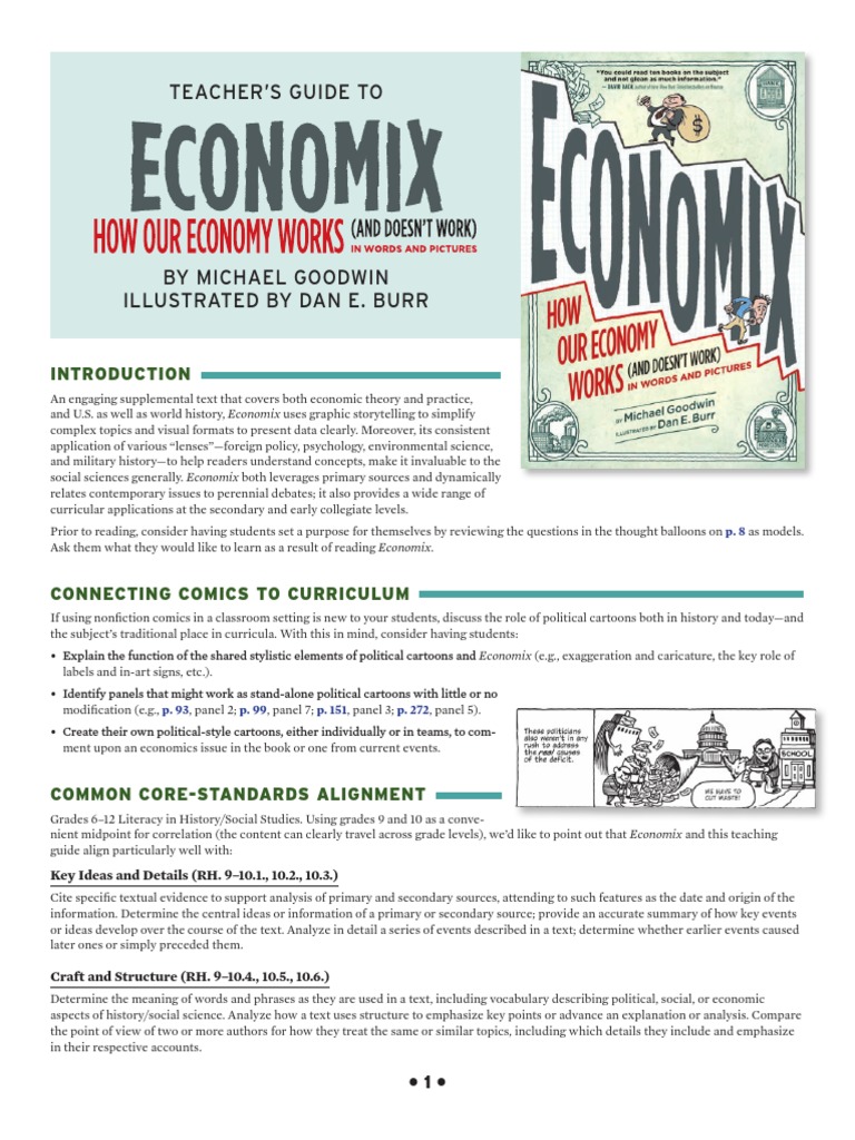 Economix TeachingGuide | PDF | Curriculum | Teaching And Learning
