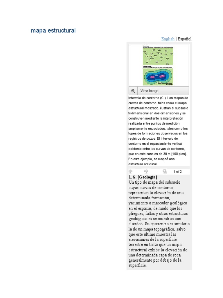 Mapa Estructural y Geológico Explicado | PDF