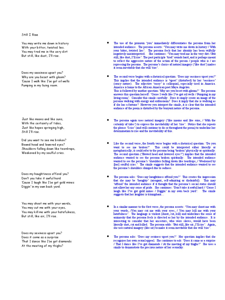 11 - Still I Rise | PDF