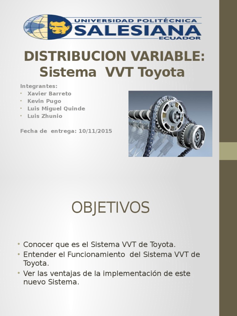 Sistema VVT Toyota | PDF | Motores | Máquinas
