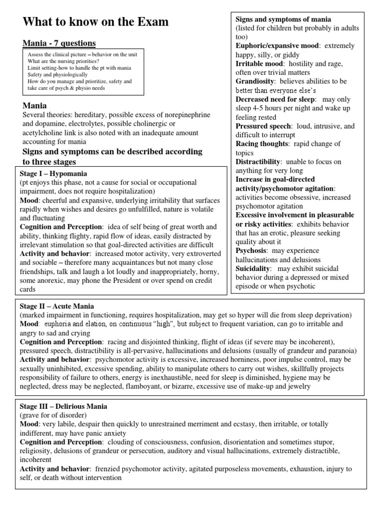 What To Know On The Exam Mine | PDF