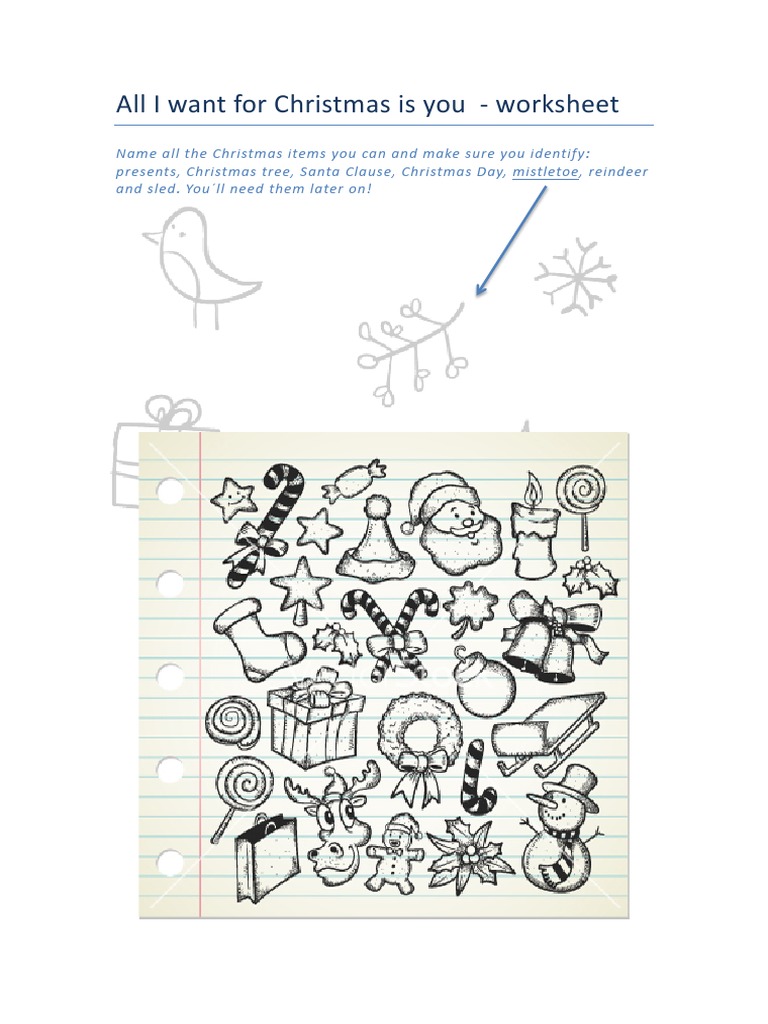 All I Want For Christmas Worksheet | PDF