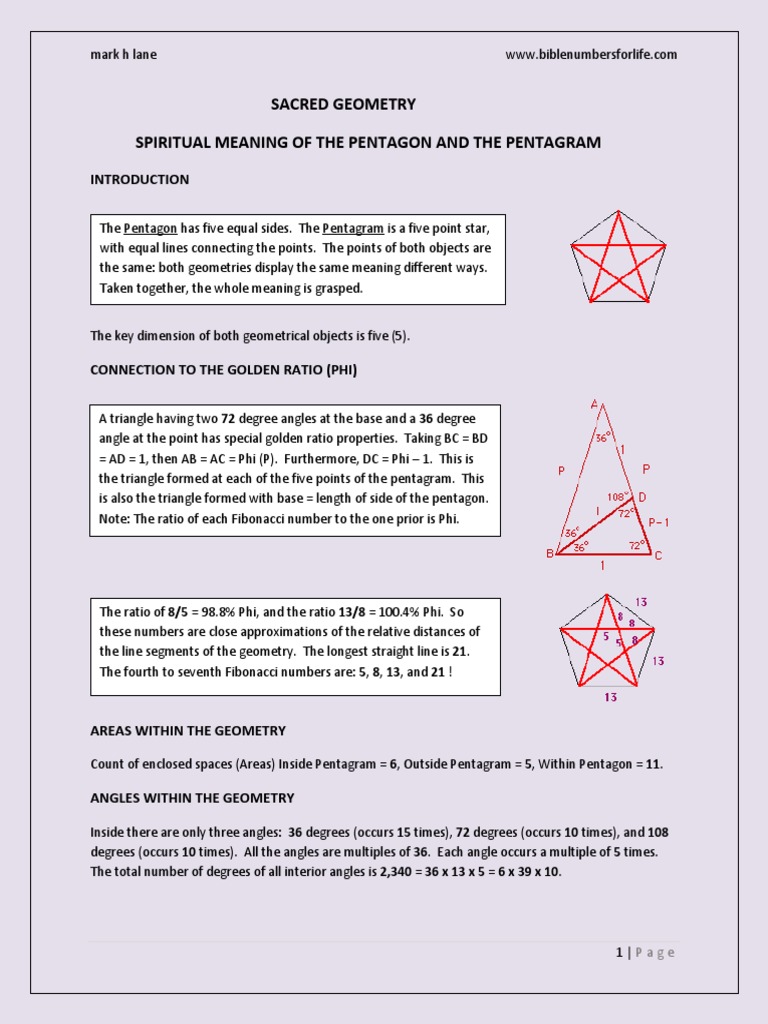 5 Pentagon and Pentagram | Triangle | Religion And Belief