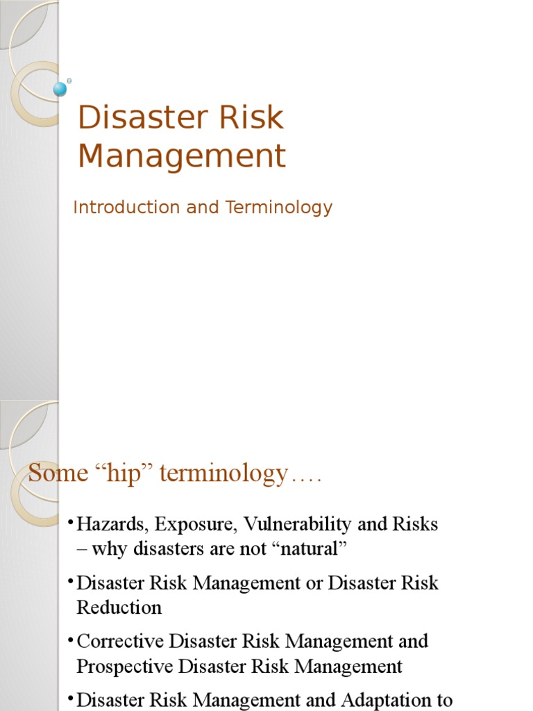 Disaster Risk Management | PDF | Disaster Risk Reduction | Risk