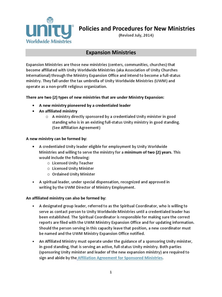 Start A New Ministry Us July 2014 | PDF | Board Of Directors | Target ...