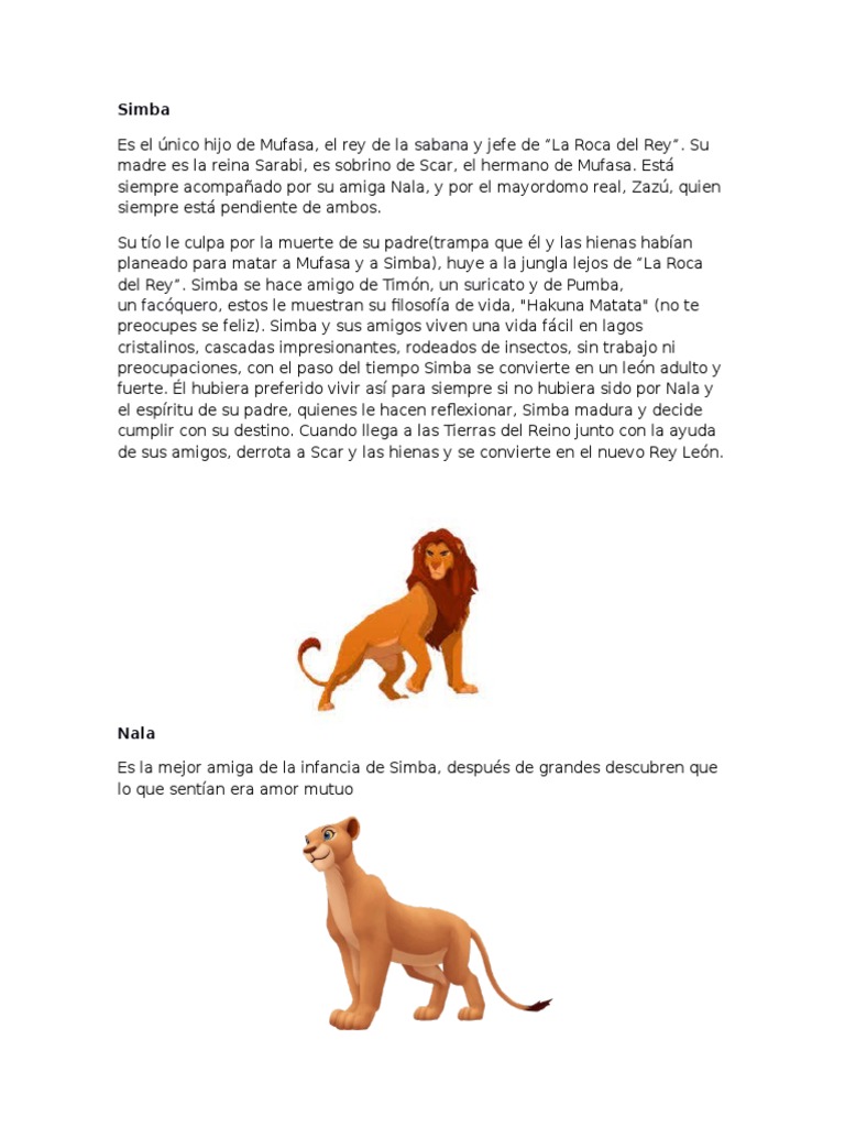 Rey Leon | PDF | Animación | Ocio
