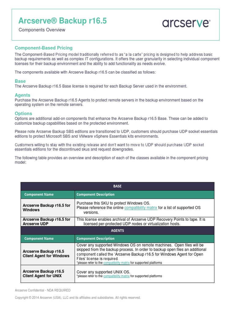 CA Arcserve Backup r16 5 Components Overview | PDF | Hyper V | Virtual Machine