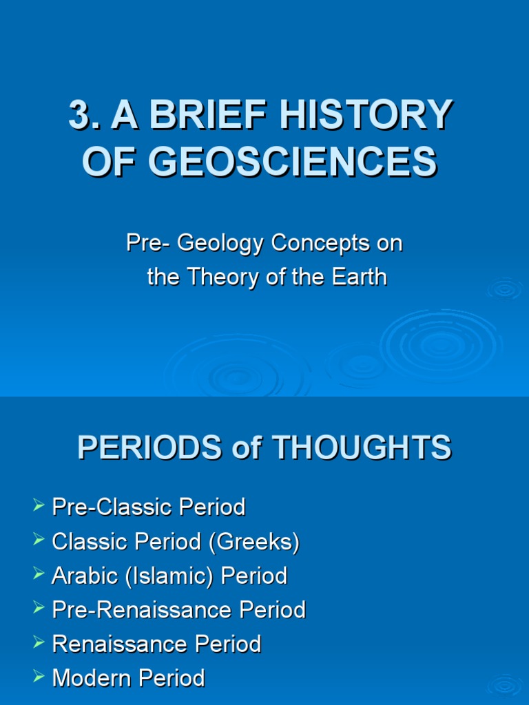A Brief History of Geosciences | PDF | Geology | Aristotle