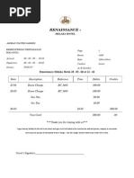 Hotel Room Invoice with GST Format | PDF | Invoice | Taxation