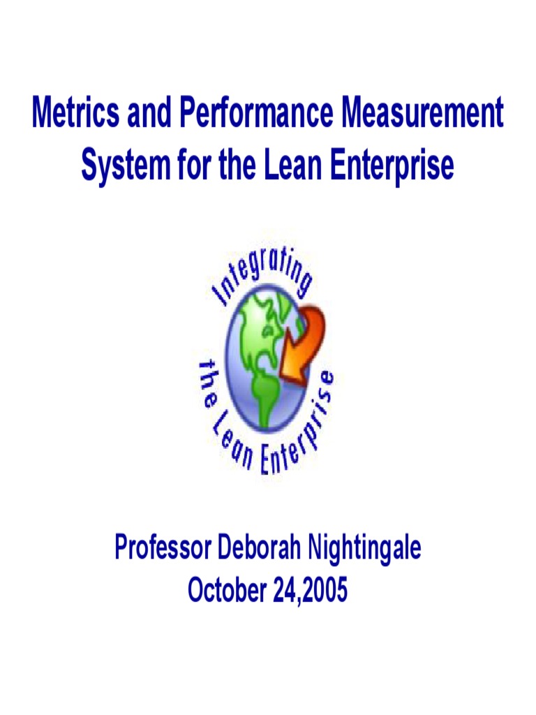 Metrics And Performance Measurement Pdf Strategic Management