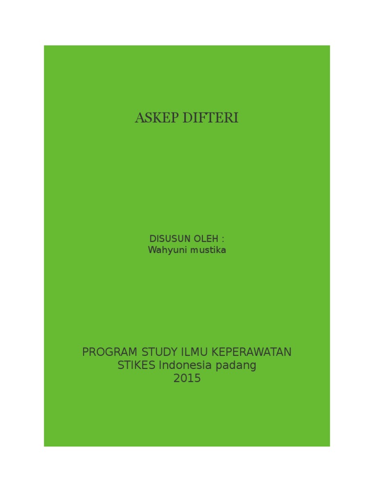 Askep Difteri | PDF