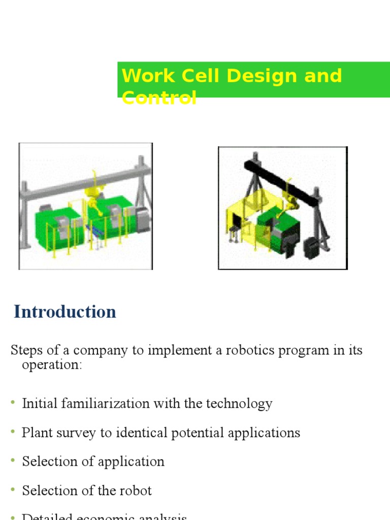 Robot Work Cell Design and Control | PDF