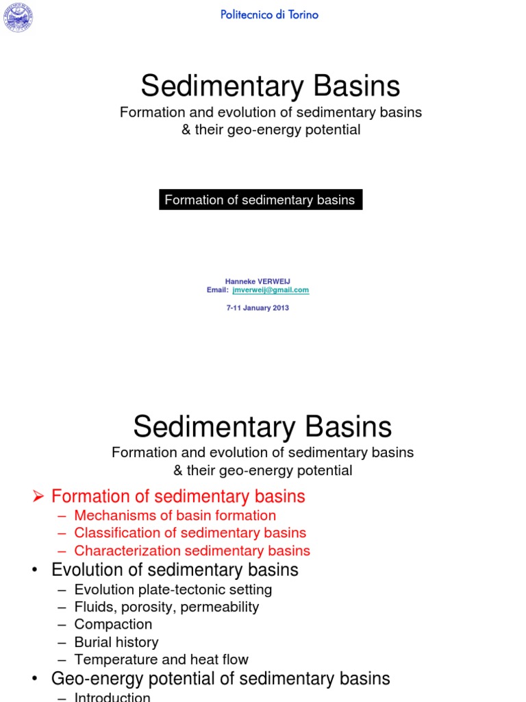 Sedimentary Basins: Formation and Evolution of Sedimentary Basins ...
