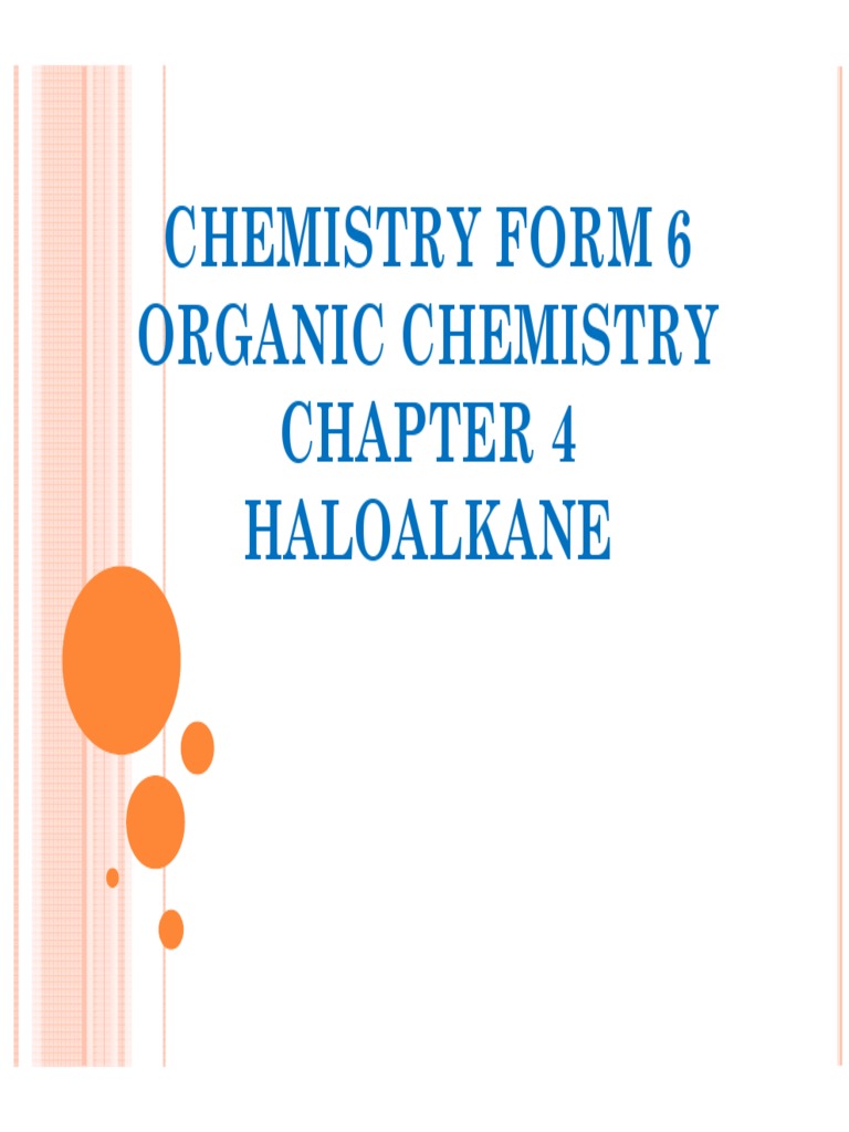 Chemistry Form 6 Sem 3 Chapter 4 | PDF | Alcohol | Chemical Reactions