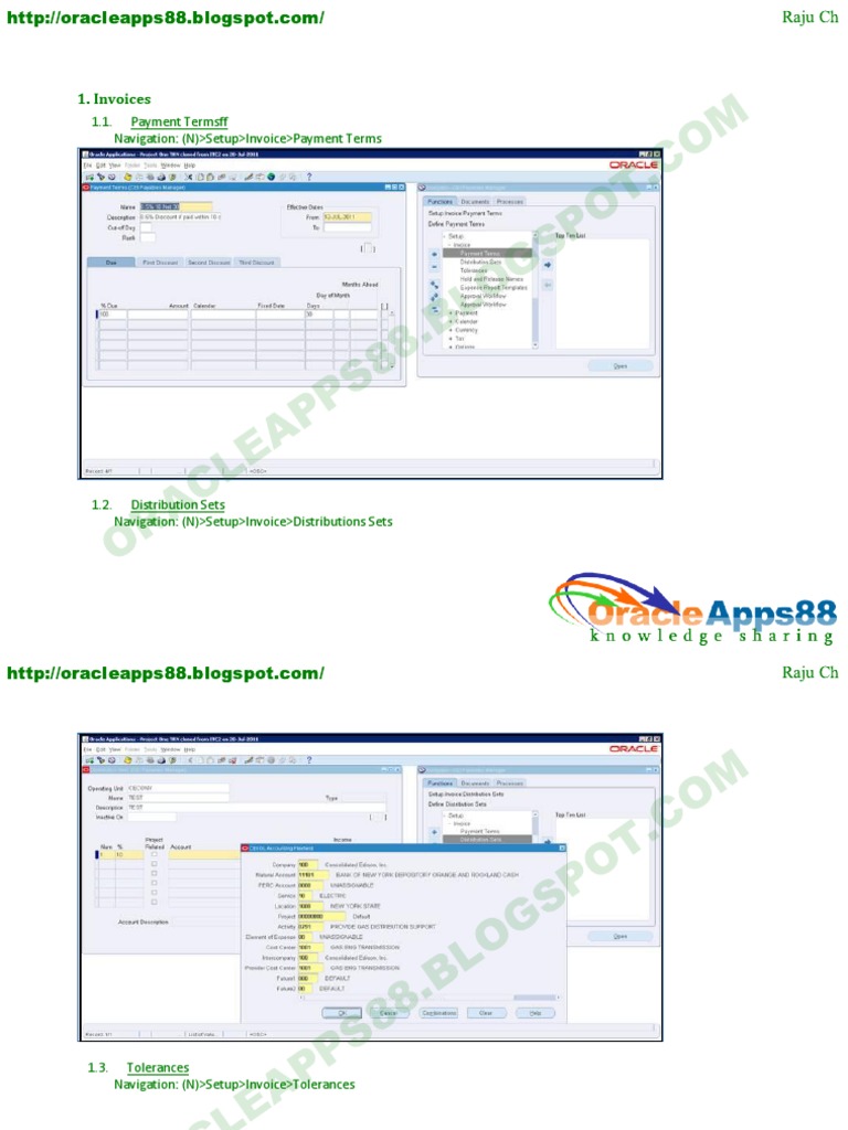 Oracle R12 Account Payables Screen Shots | PDF | Banking | Payments