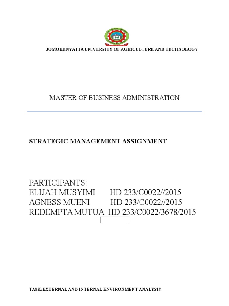 Strategic Analysis Pdf Strategic Management Swot Analysis