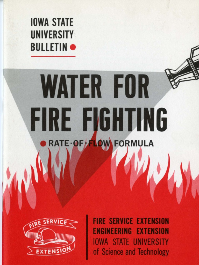 Water For Fire Fighting: Rate-of-Flow Formula | PDF
