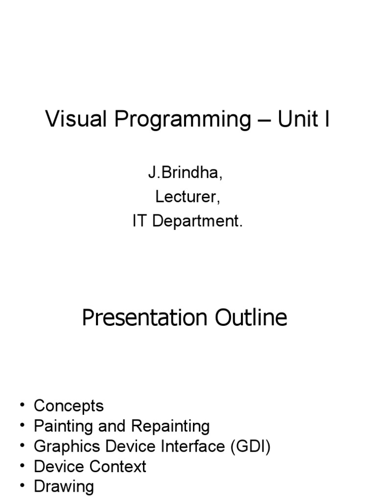 GDI and Device Context | PDF | Parameter (Computer Programming) | Software Engineering