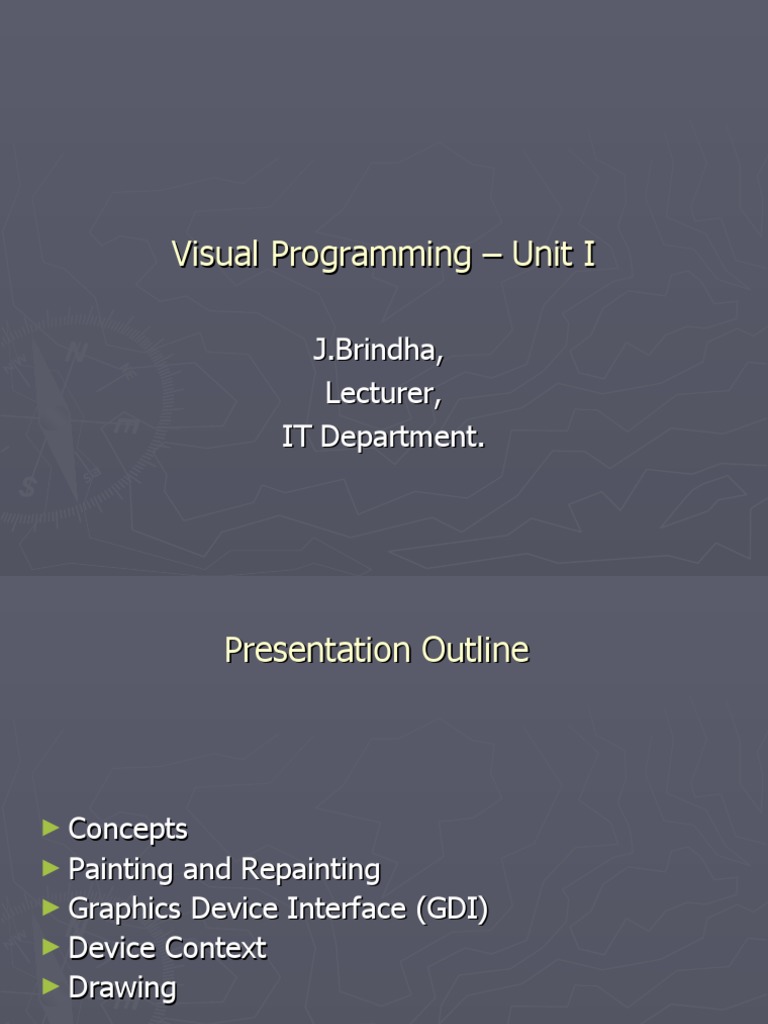 Visual Programming - Unit I | PDF | Parameter (Computer Programming ...