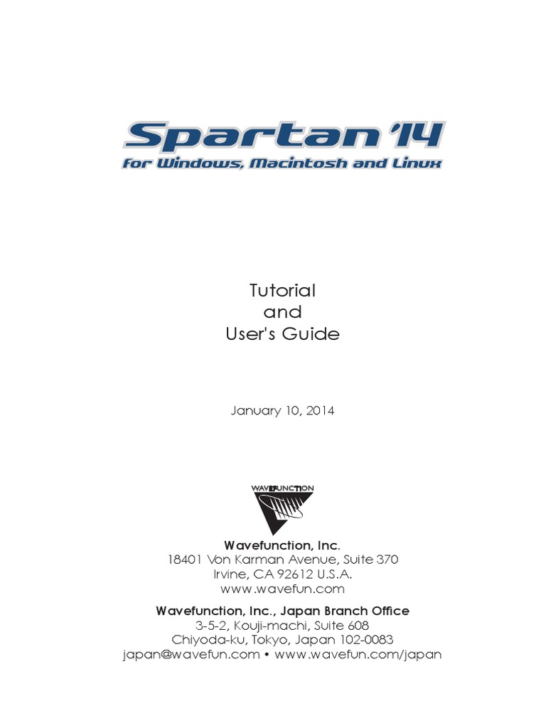 Spartan 14 Manual | PDF | Physical Chemistry | Physical Sciences