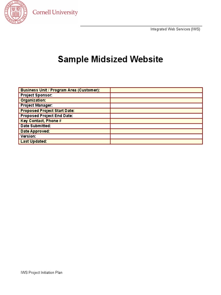 Sample Midsized Website: Integrated Web Services (IWS) | Download Free ...