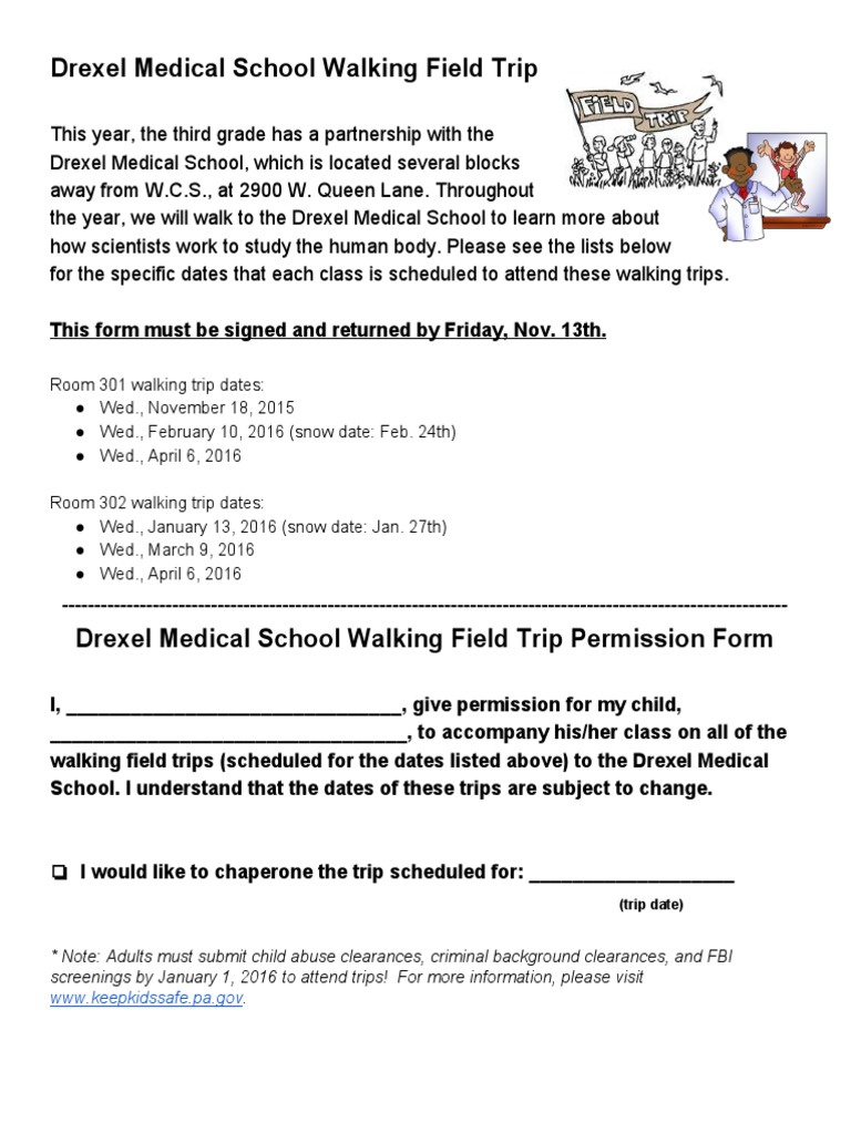 Drexel Medical School Walking Field Trip | PDF | Self-Improvement