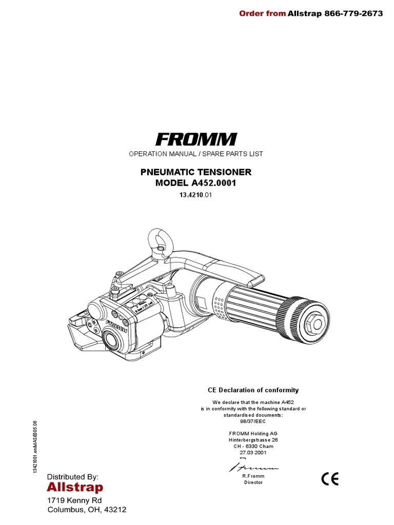 A452 Manual, Schem | PDF | Bearing (Mechanical) | Tools