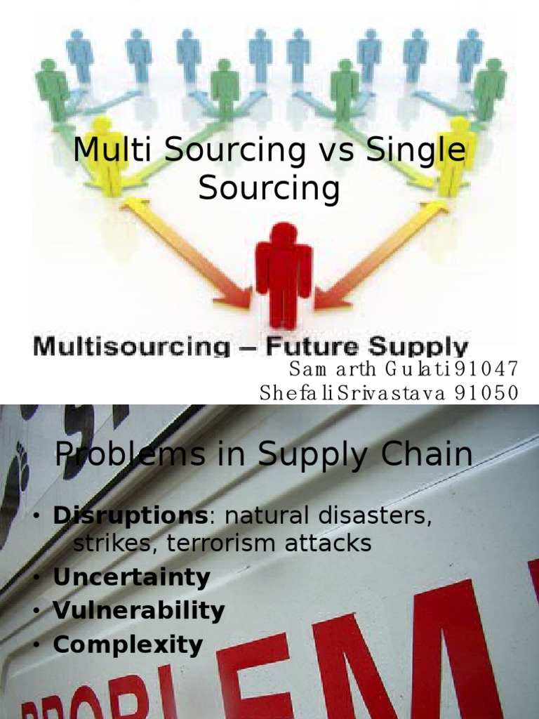 Multiple Sourcing Vs Single Sourcing | PDF | Home & Garden