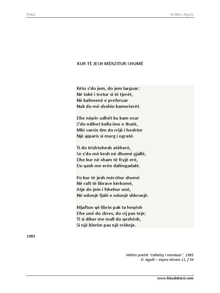 Kur Të Jesh Mërzitur Shumë | PDF
