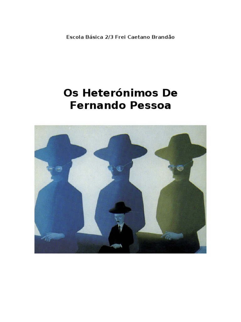 Fernando Pessoa Heterónimos | Poesia | Ficção e literatura