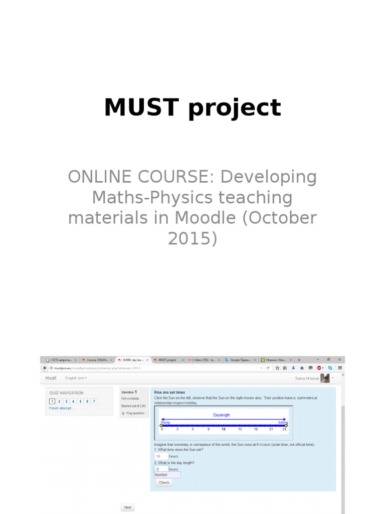 MUST Project - Online Course | PDF