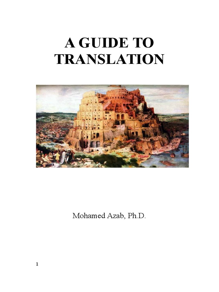 A Guideline To Translation | PDF | Translations | Plural