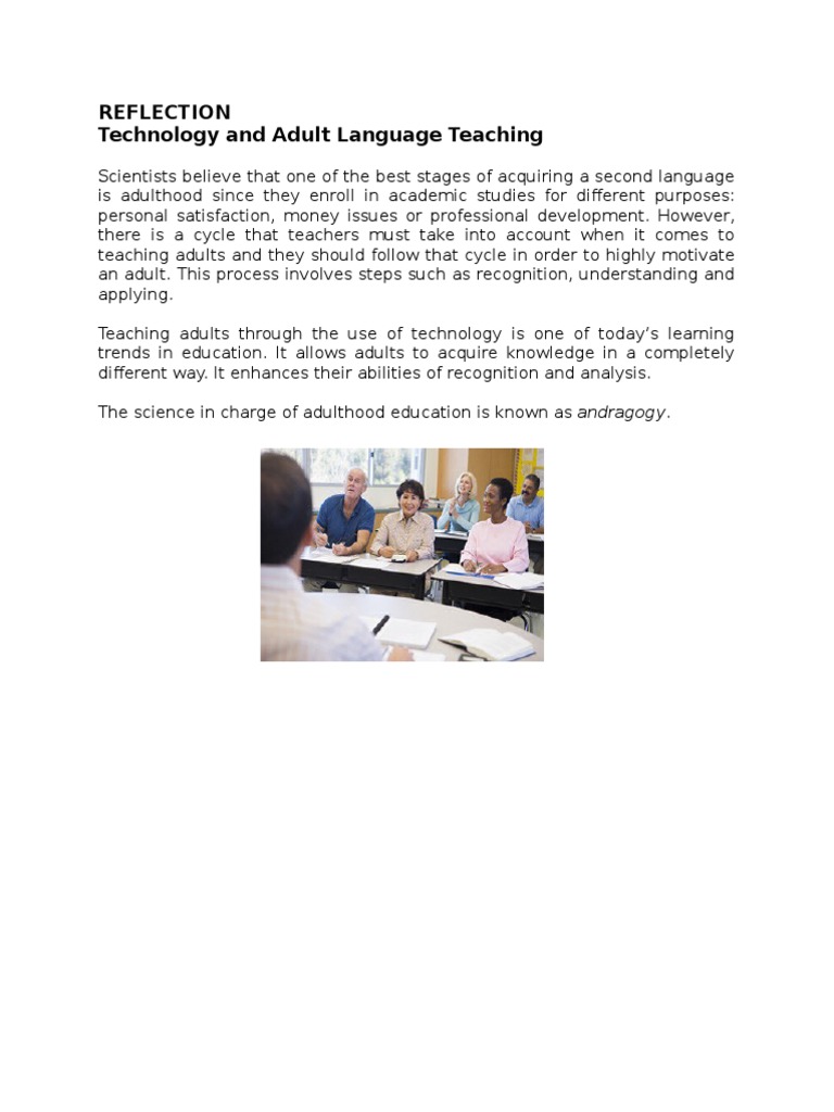 Reflection Adult Teaching | PDF | Social Science