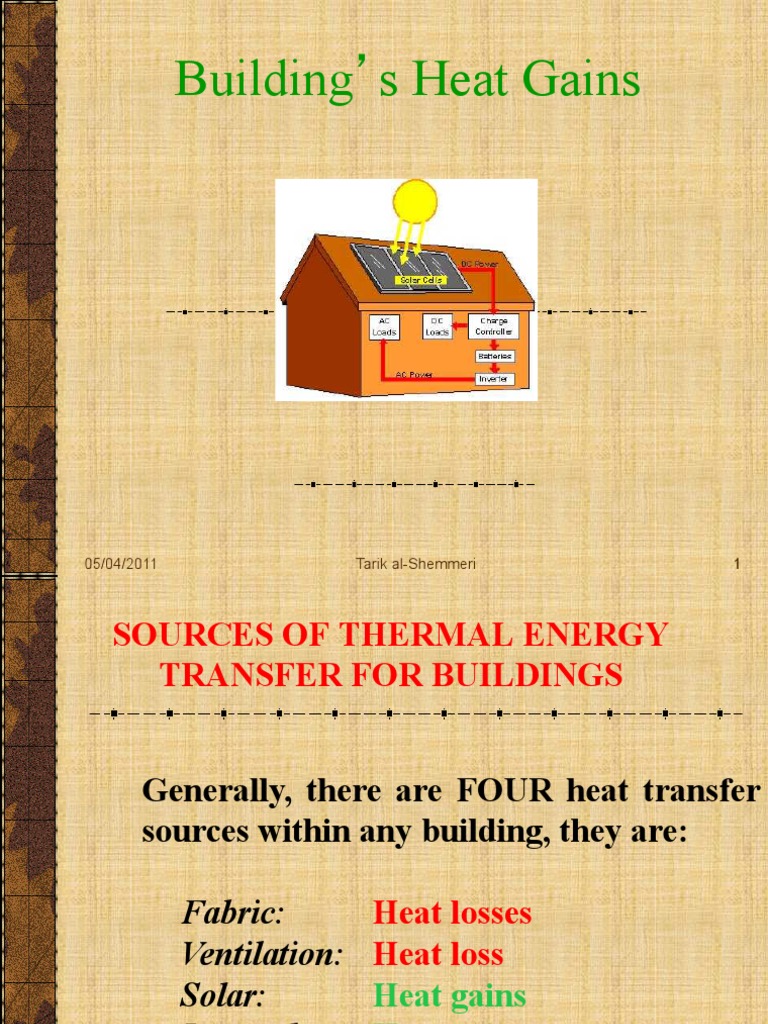 Building Heat Gains | Download Free PDF | Lighting | Efficient Energy Use