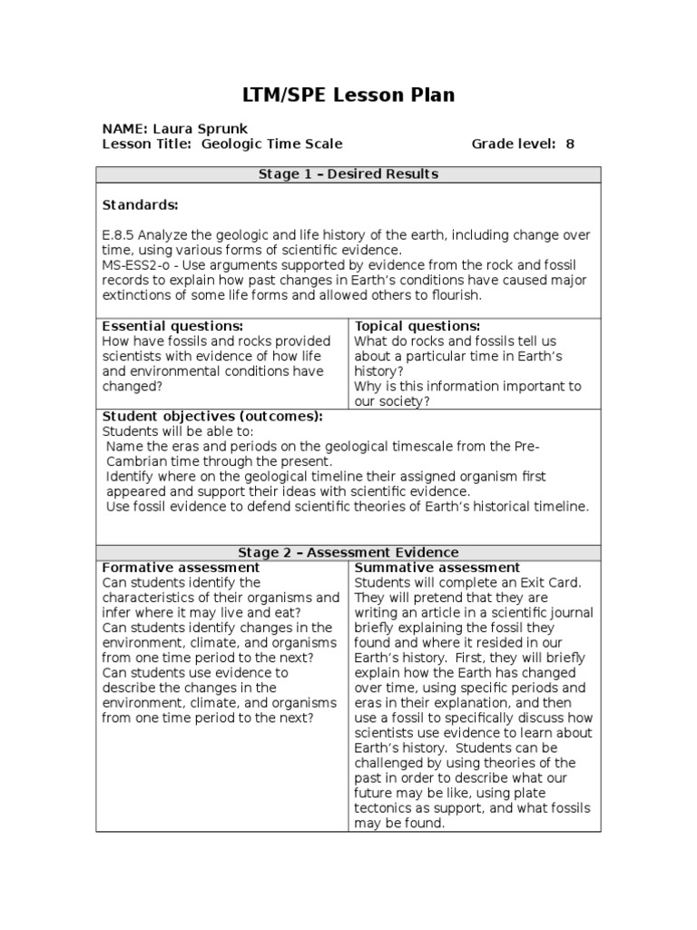 Geologic Time for 8th Graders | PDF | Geologic Time Scale | Geology