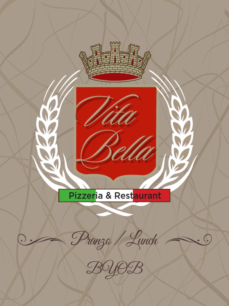 Vita Bella Lunch Menu 11-15-15 | PDF | Middle Eastern Cuisine | Cuisine