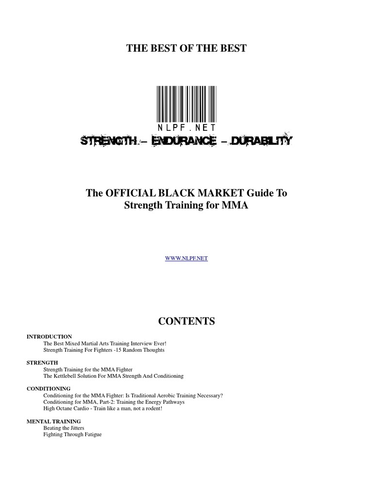 Strength Training Guide for MMA Fighters | PDF | Weight Training ...