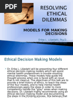 Ethical Decision Making Model Poster | PDF | Decision Making | Cognition
