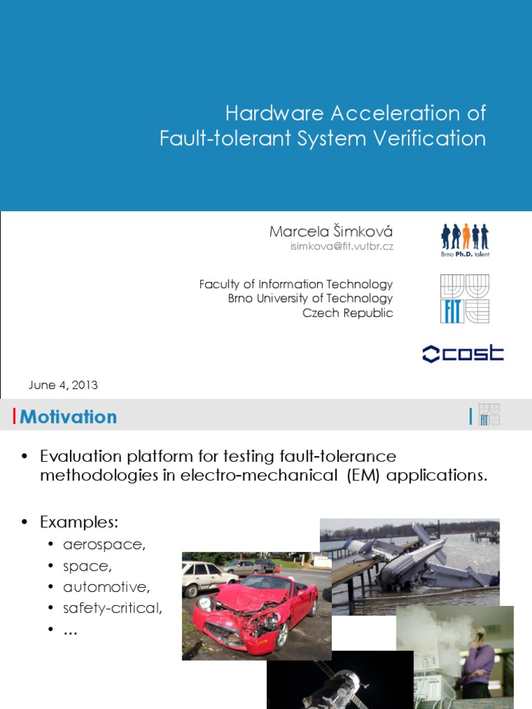 Hardware Acceleration of Fault-tolerant System Verification | PDF | Formal Verification | Field ...
