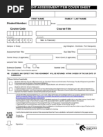 Final Exam Cover Page Template | PDF