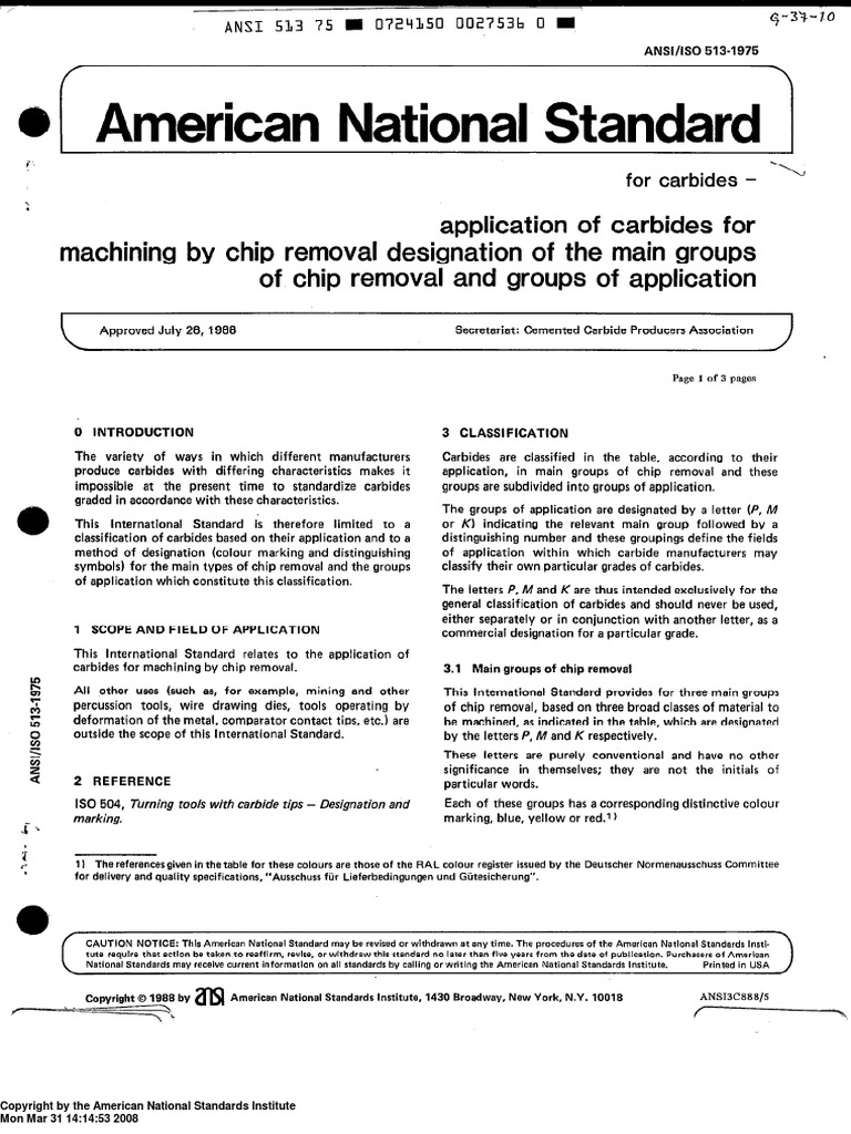 American National Standards Institute Copyright | PDF
