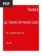 AQL 2.5 Sampling Plan Overview | PDF
