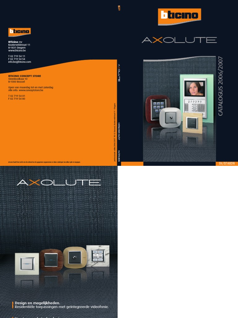 Bticino Axolute 2006-2007