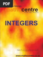 Integers Cheat Sheet | PDF