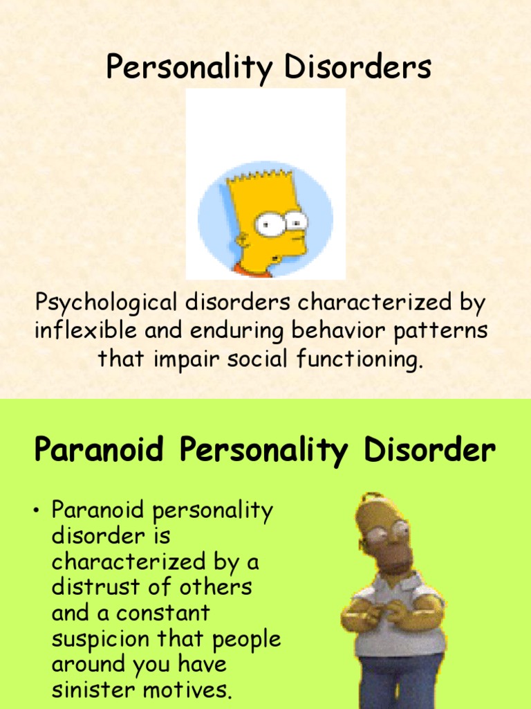 Overview of Personality Disorders | PDF | Personality Disorder ...
